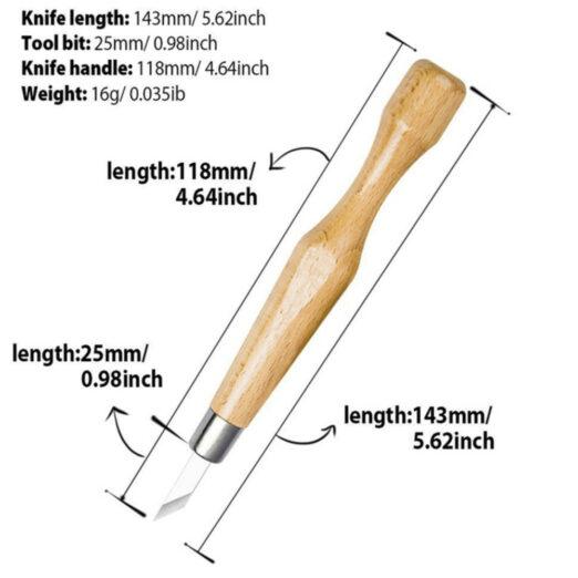 Knife Depot 12 Piece Wood Carving Chisel Set (SK7 Various Blades with ...