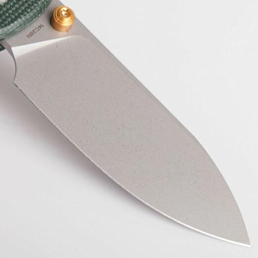 Vosteed Raccoon Top Liner Lock – 3.25″ Stonewashed 14C28N Blade, Green ...