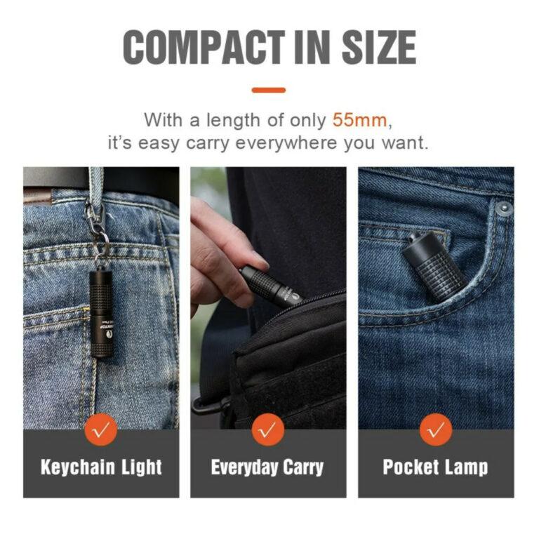 Lumintop EDC Pico V2.0 Rechargeable 130 Lumen Keychain Torch | Knife ...