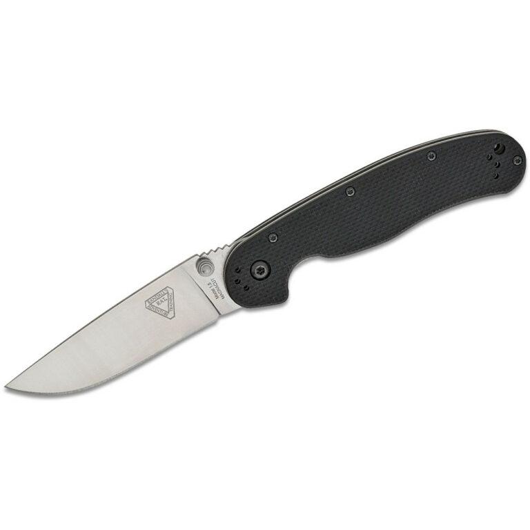 Ontario Knife Co. RAT Model 1.5 – 3.25″ Satin MagnaCut Blade, Black G10 ...
