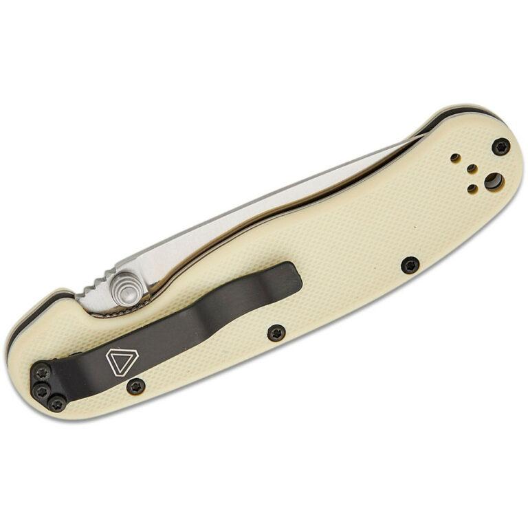 Ontario Knife Co. RAT Model 2 – 3″ Satin AUS 8 Blade, Ivory G10 Handles ...